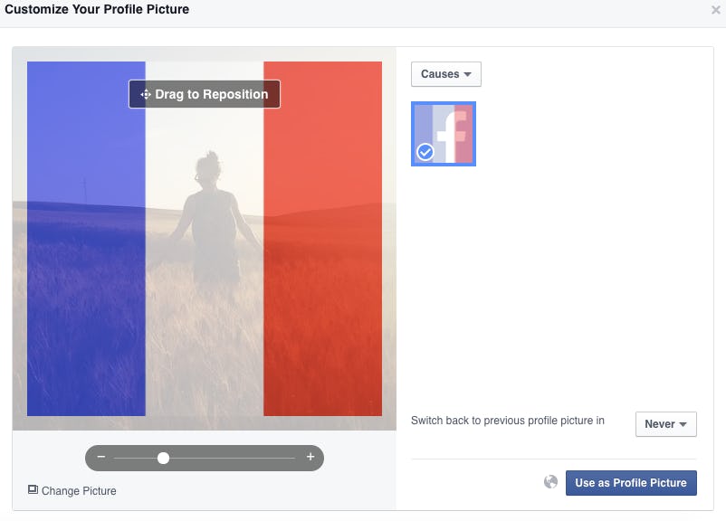 How To Put The Facebook French Flag Filter On Your Profile Picture To ...
