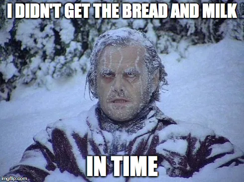 The Best Bread & Milk Memes About Storm Jonas Show People Aren't ...