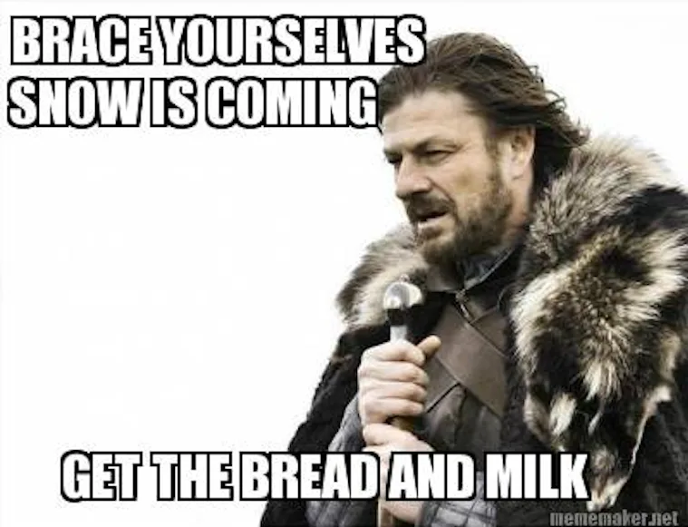The Best Bread & Milk Memes About Storm Jonas Show People Aren't ...