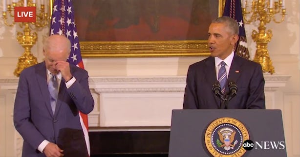 These Joe Biden Crying GIFs After His Medal Of Freedom Surprise Are Too ...
