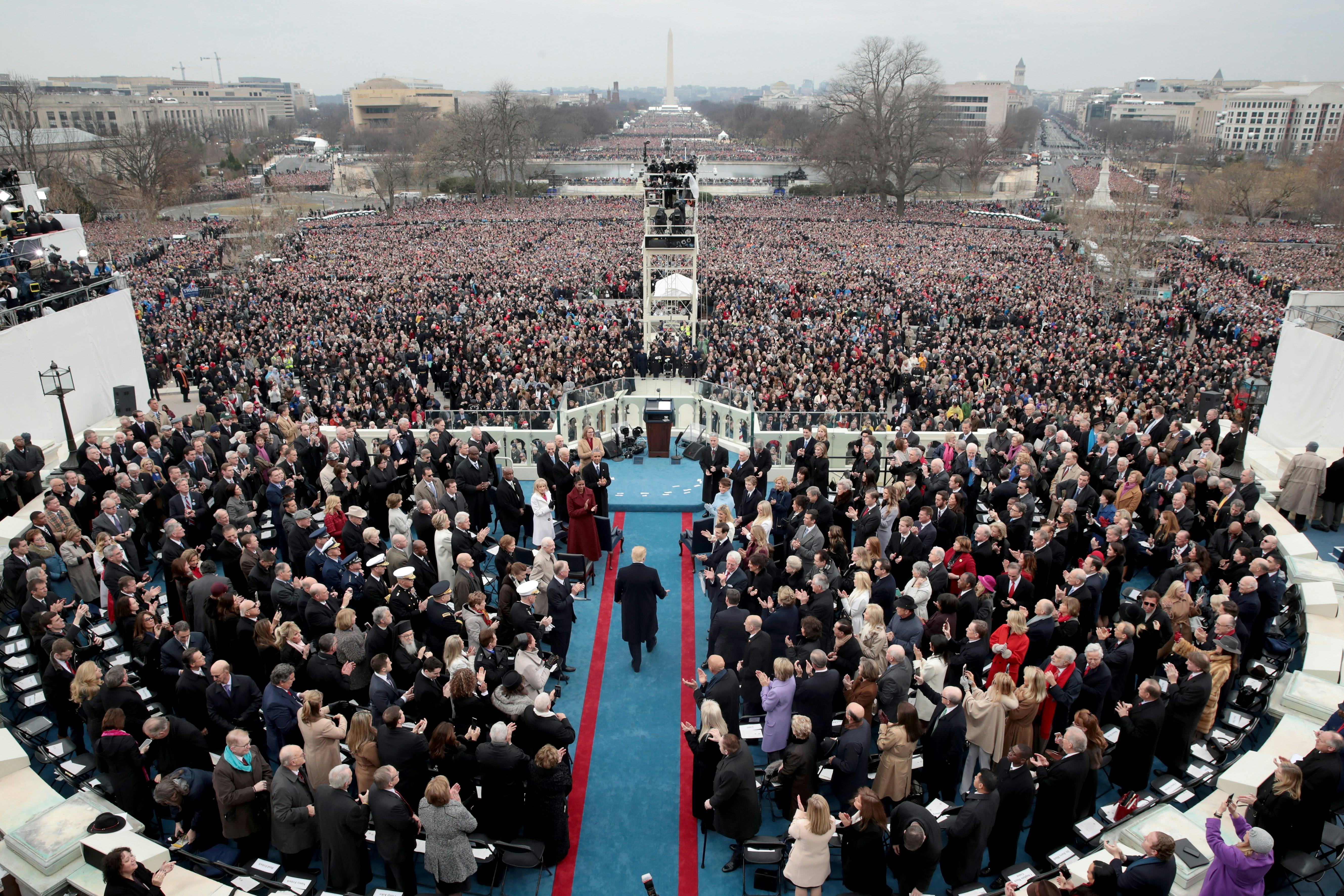 This Photo Of Trump's Inauguration Vs. Obama's Should Give You Hope