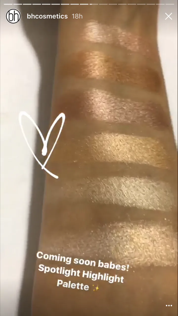 Swatches Of BH Cosmetics' Backlight & Spotlight Highlighting Palettes ...