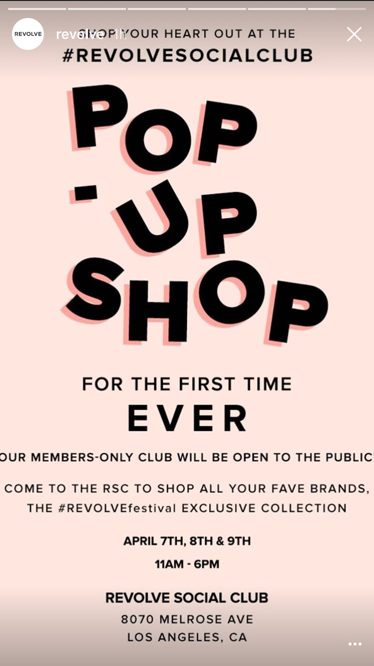 Where Is The Revolve Pop-Up Shop? The Ultimate Shopping Experience Is ...