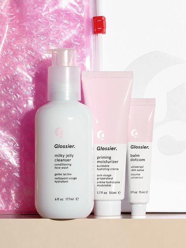 The Glossier Phase 1 Set Has A Lower Price Tag, But There's A Small Catch