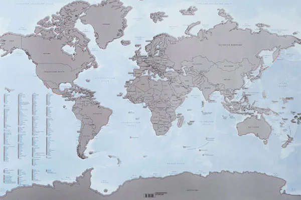 This World Map Lets You Scratch Off All Of The Places You've Been (Photos)