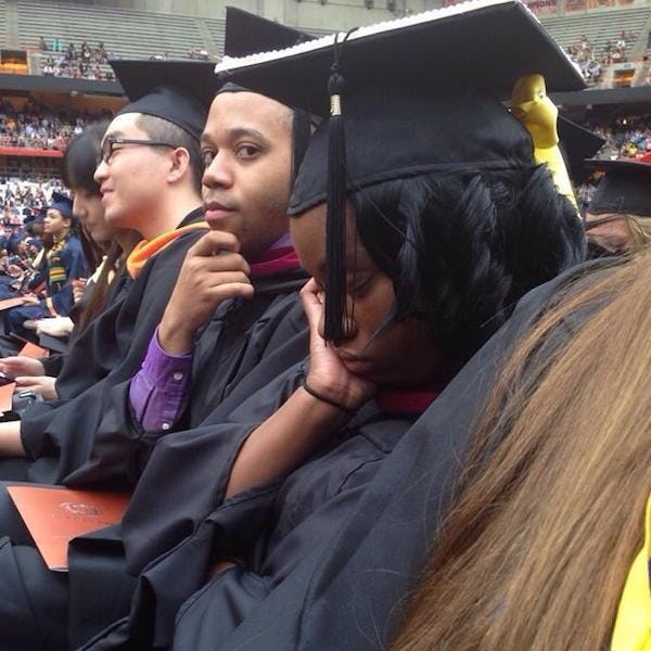 16 People Whose Graduation Ceremonies Literally Put Them To Sleep