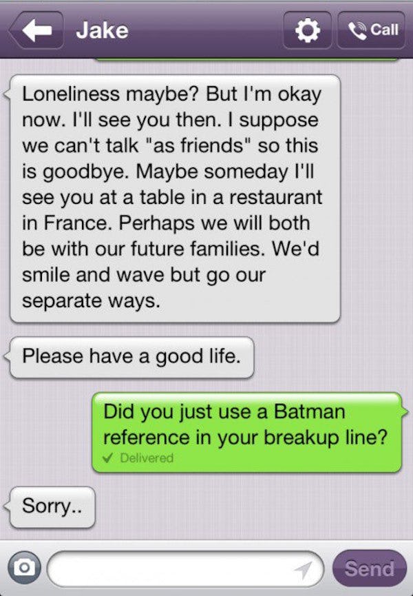 20 Break-Up Texts That Will Make You Want To Stay Single For Eternity ...