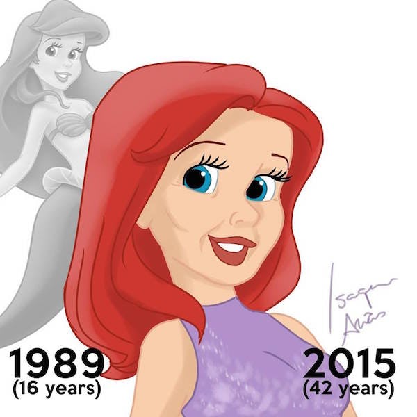 Here's What Disney Princesses Would Look Like Now If They Actually Aged ...