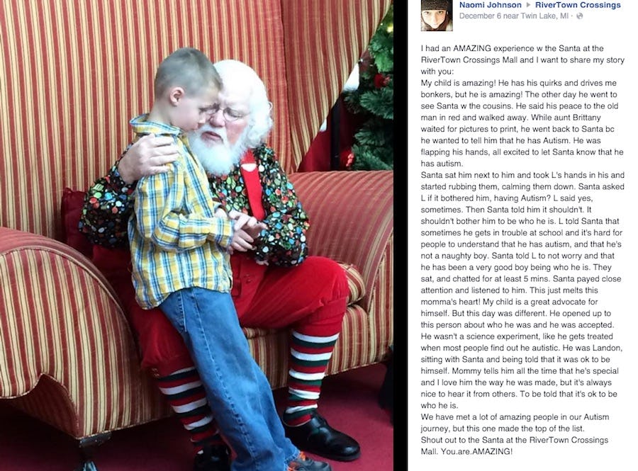 This Santa's Conversation With An Autistic Boy Will Warm Your Heart