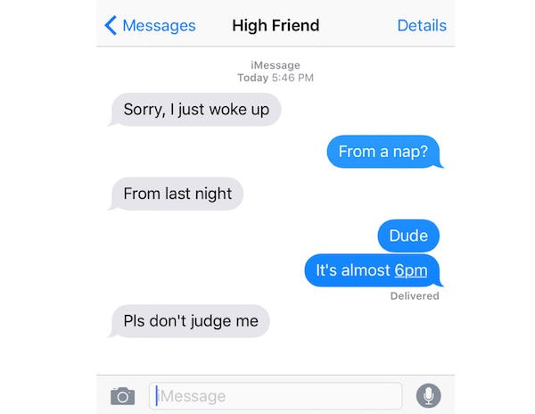 That's The Weed Talking: 10 Signs Your Friend Is Texting You While High
