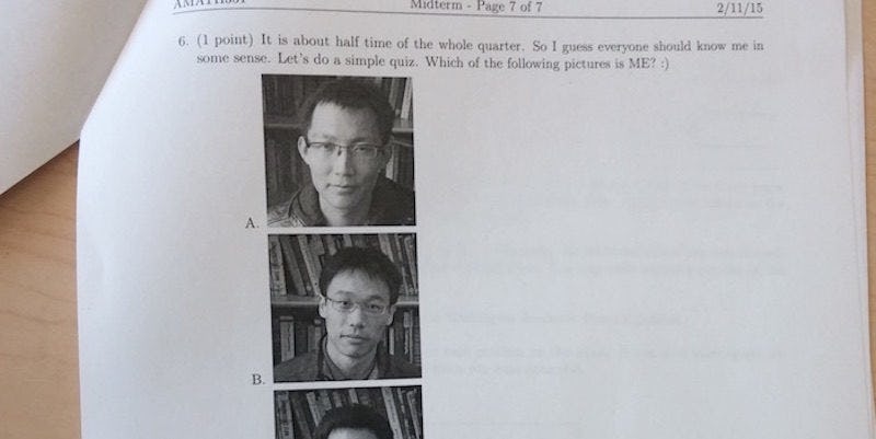 Teacher Shames Kids For Missing Class With Exam Question