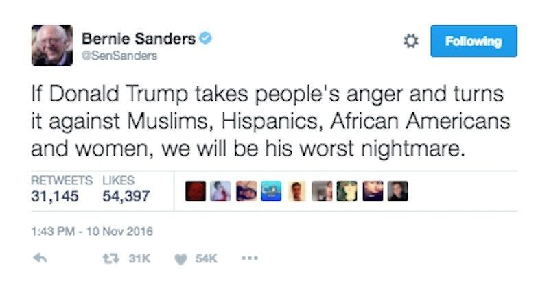 Bernie Sanders Says He Will Be A 'Nightmare' For Donald Trump