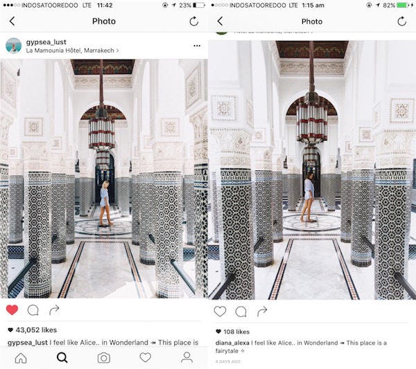 Travel Blogger Discovers Woman Making Exact Instagram Replicas