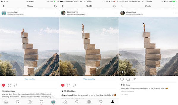 Travel Blogger Discovers Woman Making Exact Instagram Replicas