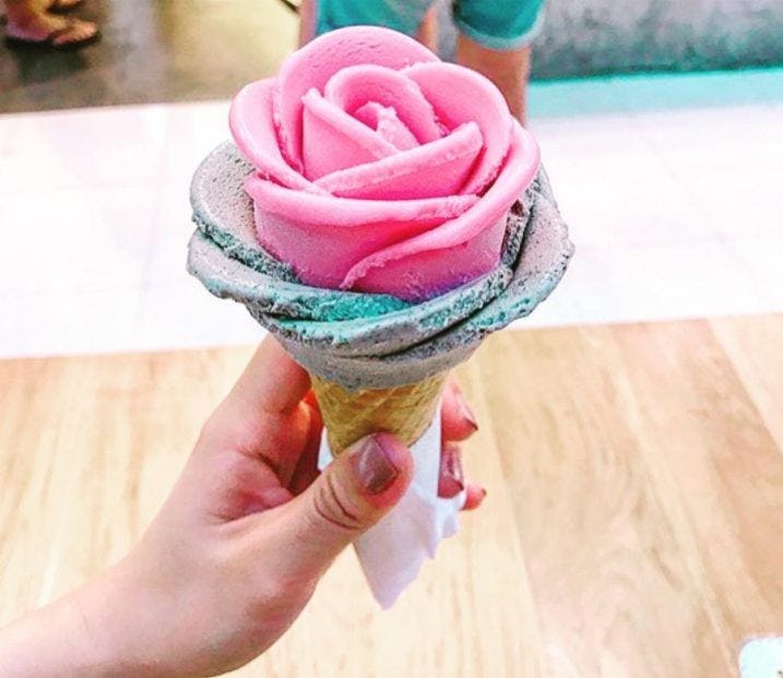 These Rose-Shaped Gelato Cones Are Too Beautiful To Eat