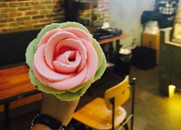 These Rose-Shaped Gelato Cones Are Too Beautiful To Eat