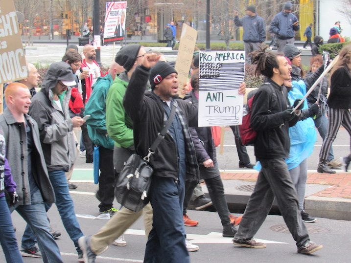 45 Photos Of The Protests In DC During Trump's Inauguration
