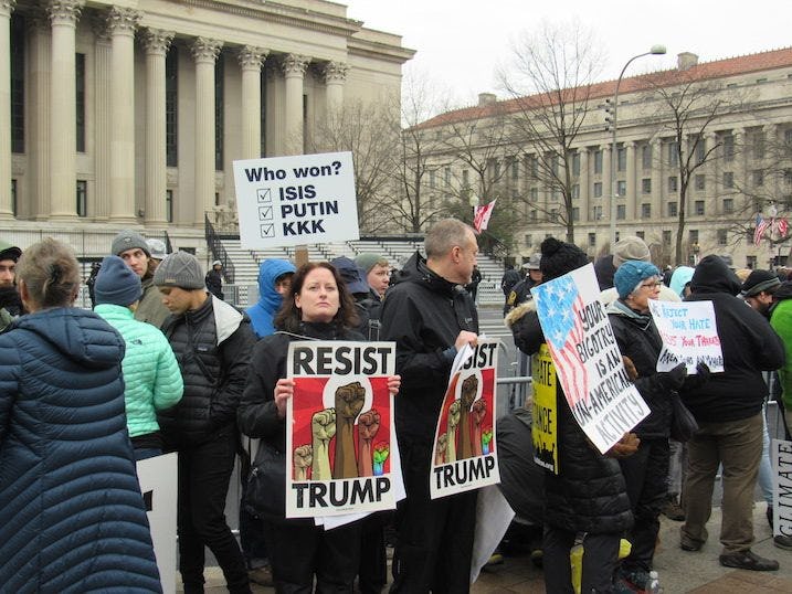 45 Photos Of The Protests In DC During Trump's Inauguration
