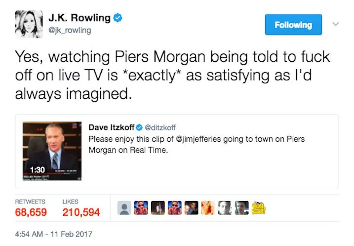 Best JK Rowling Tweets Of 2017