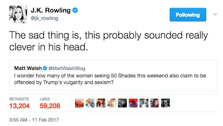 Best JK Rowling Tweets Of 2017