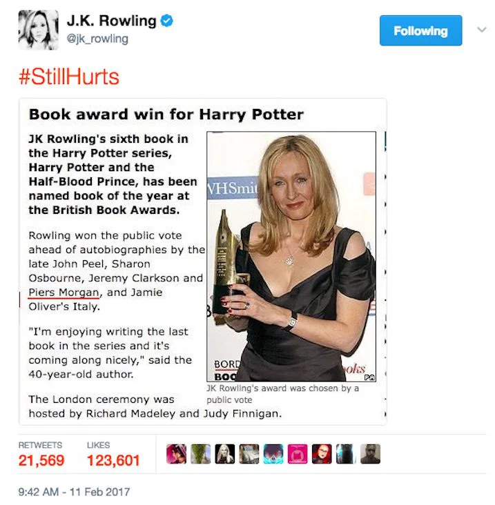 Best JK Rowling Tweets Of 2017