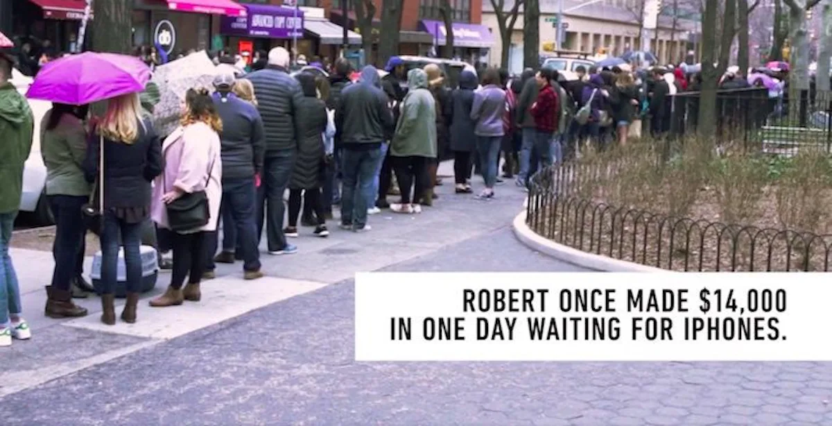 This Man Makes A Living By Waiting In Line For People