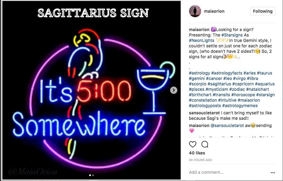 The Perfect Neon Sign For Your Zodiac Sign