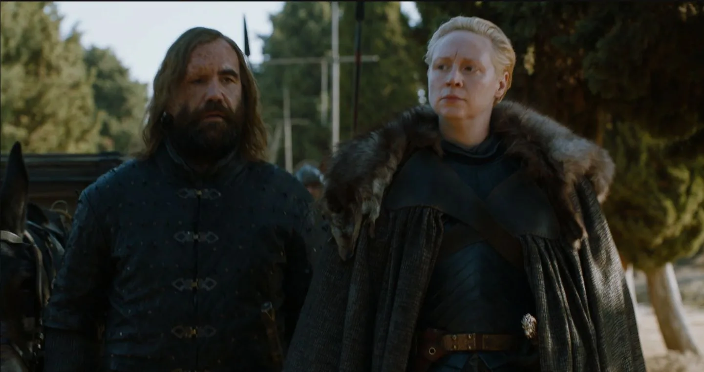 Brienne & The Hound Talk Arya On 'Game Of Thrones' & Fans Got So Emotional