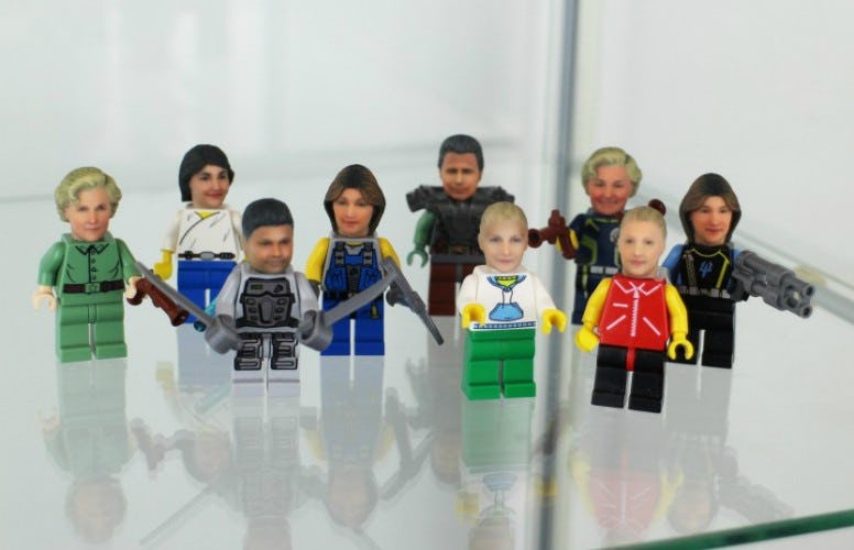 Funky3DFaces Makes Custom LEGO Minifigure Heads With 3D Printers