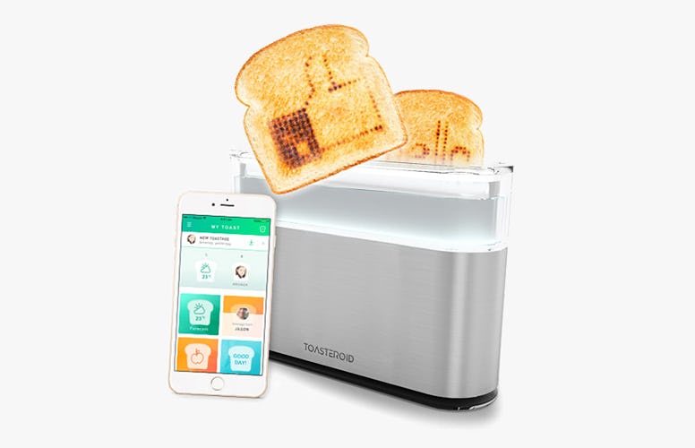 The Toasteroid Toaster Lets You Burn Custom Pictures On Breakfast