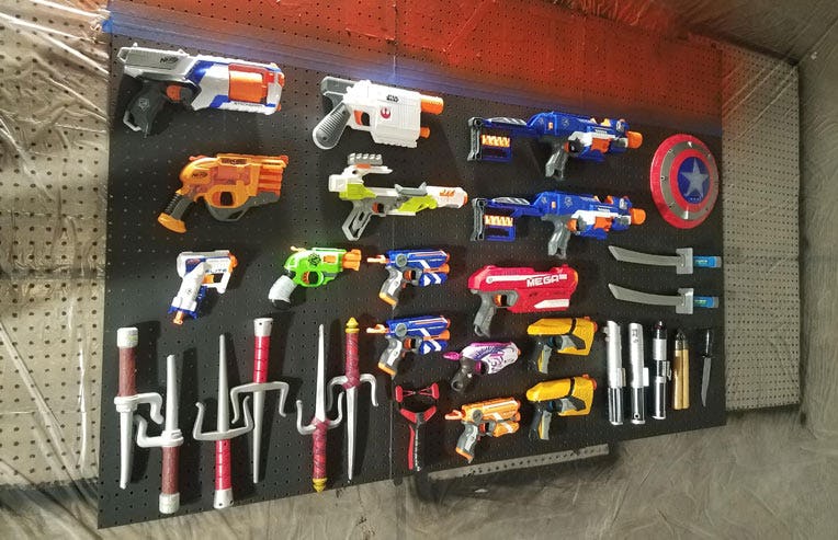 This Dad Built His Son A Badass Nerf Weapon Armory