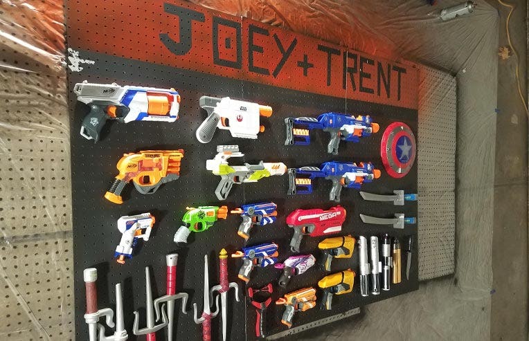This Dad Built His Son A Badass Nerf Weapon Armory