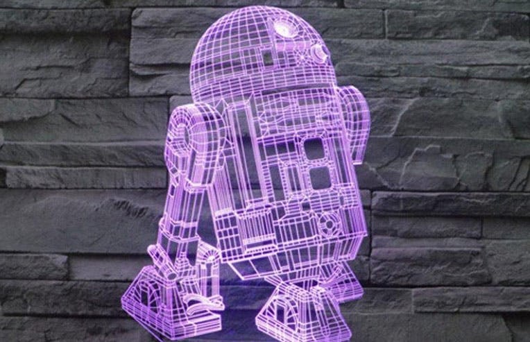 These 'Star Wars' LED Lamps Are the Coolest Night Lights Around