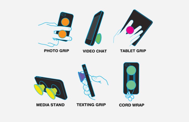 Pop Sockets Are Collapsible Handles For Your Phone & Tablet