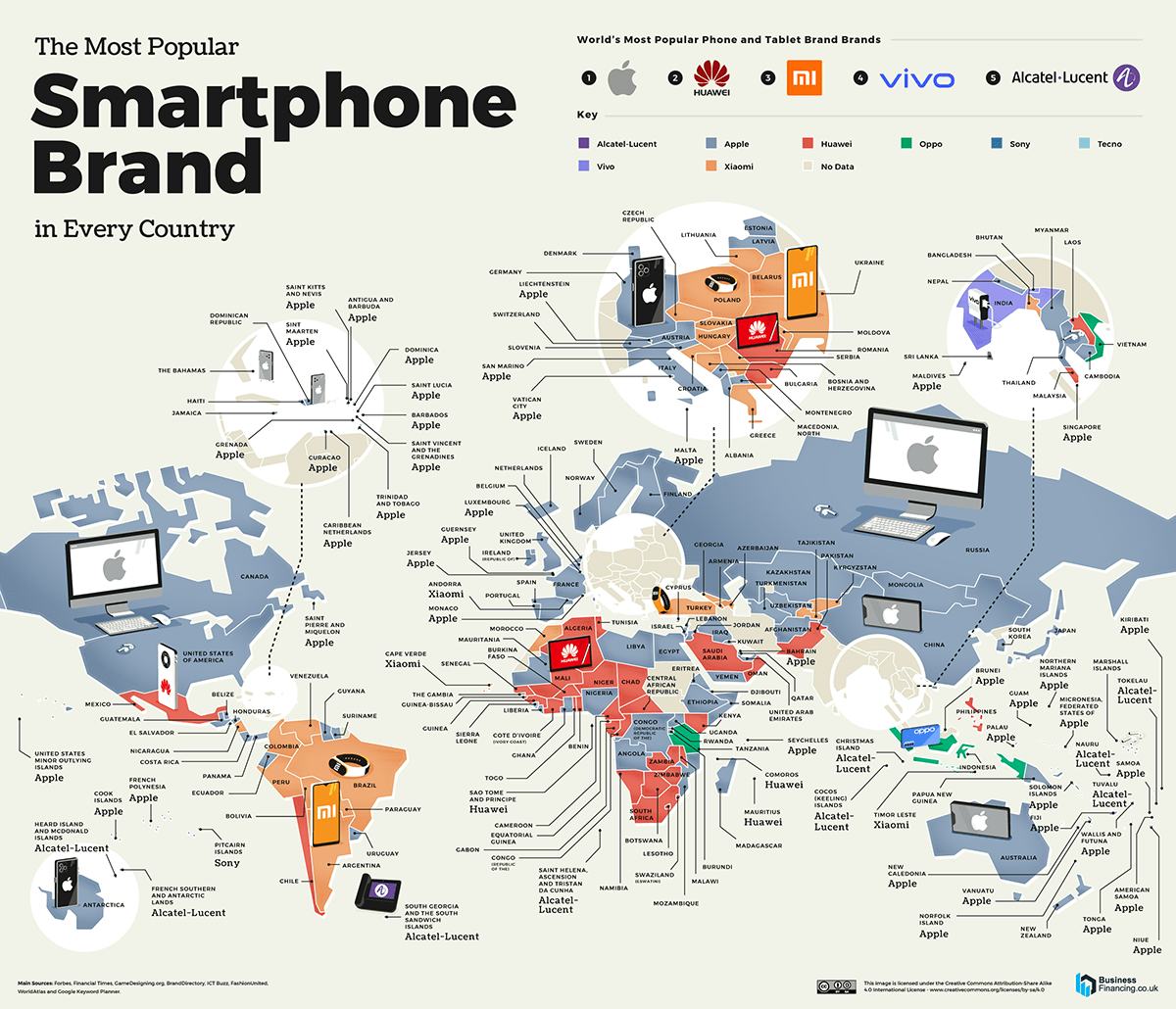 Maps Show Most Popular Brands And Restaurants In Every Country