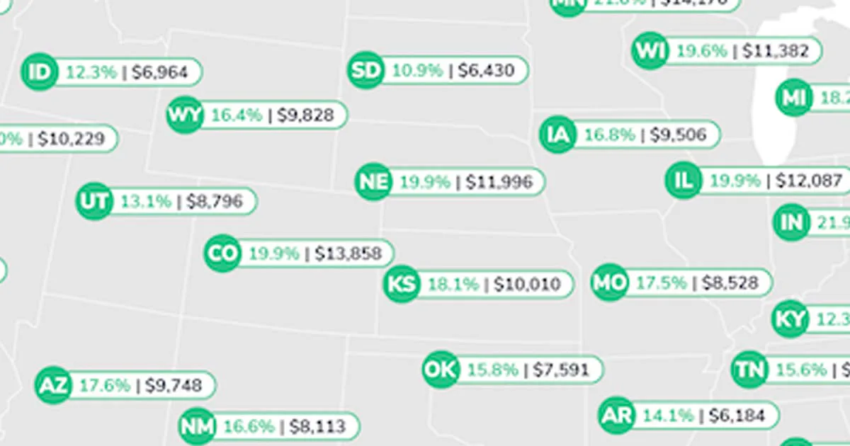 2021 Cost Of Child Care In Every State Listed On New Map 2021 Cost Of Child Care In Every State Listed On New Map