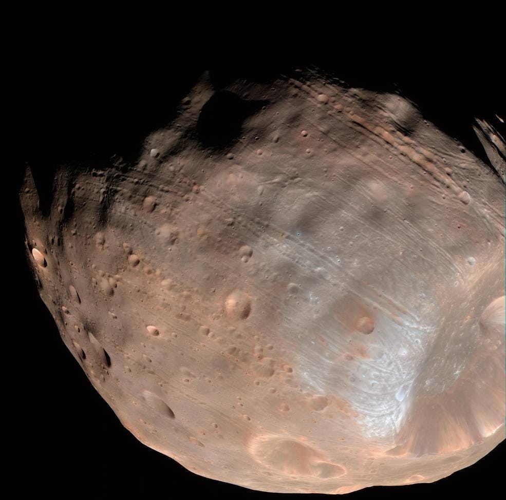 Mars' Moon Phobos Photobombs NASA's Hubble Space Telescope
