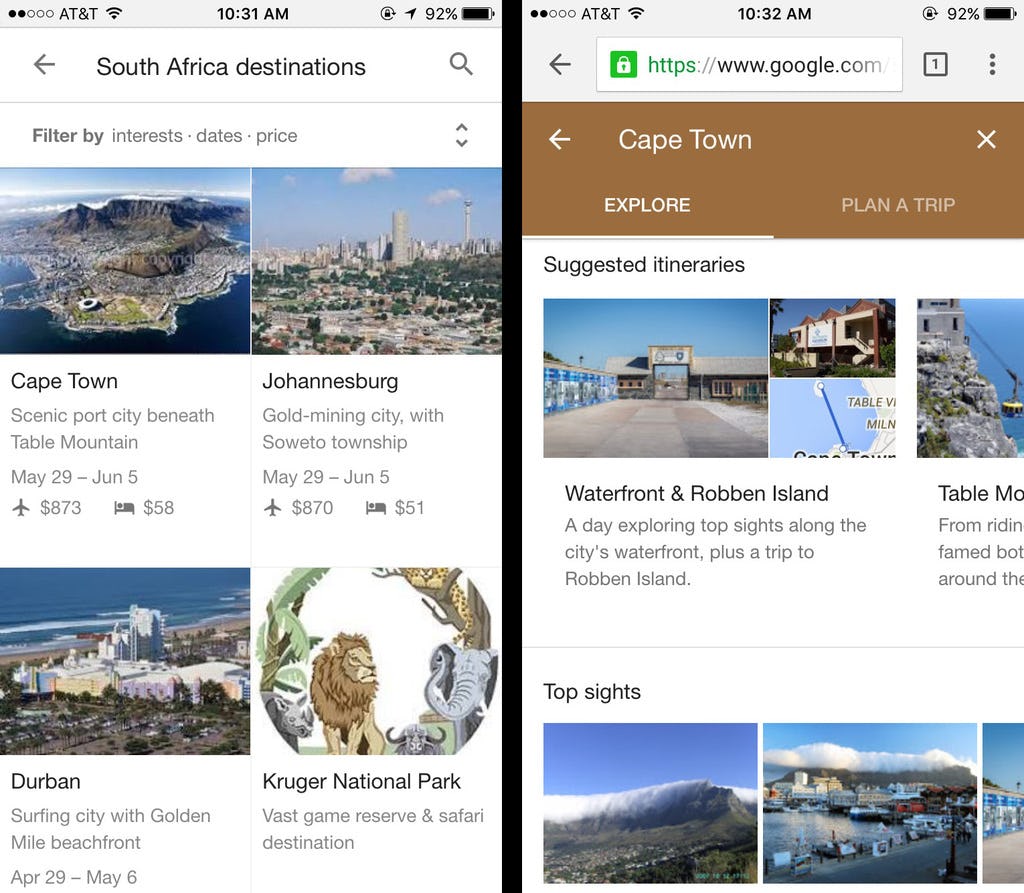 Google Debuts Destinations, Which Just Plans Your Vacation for You