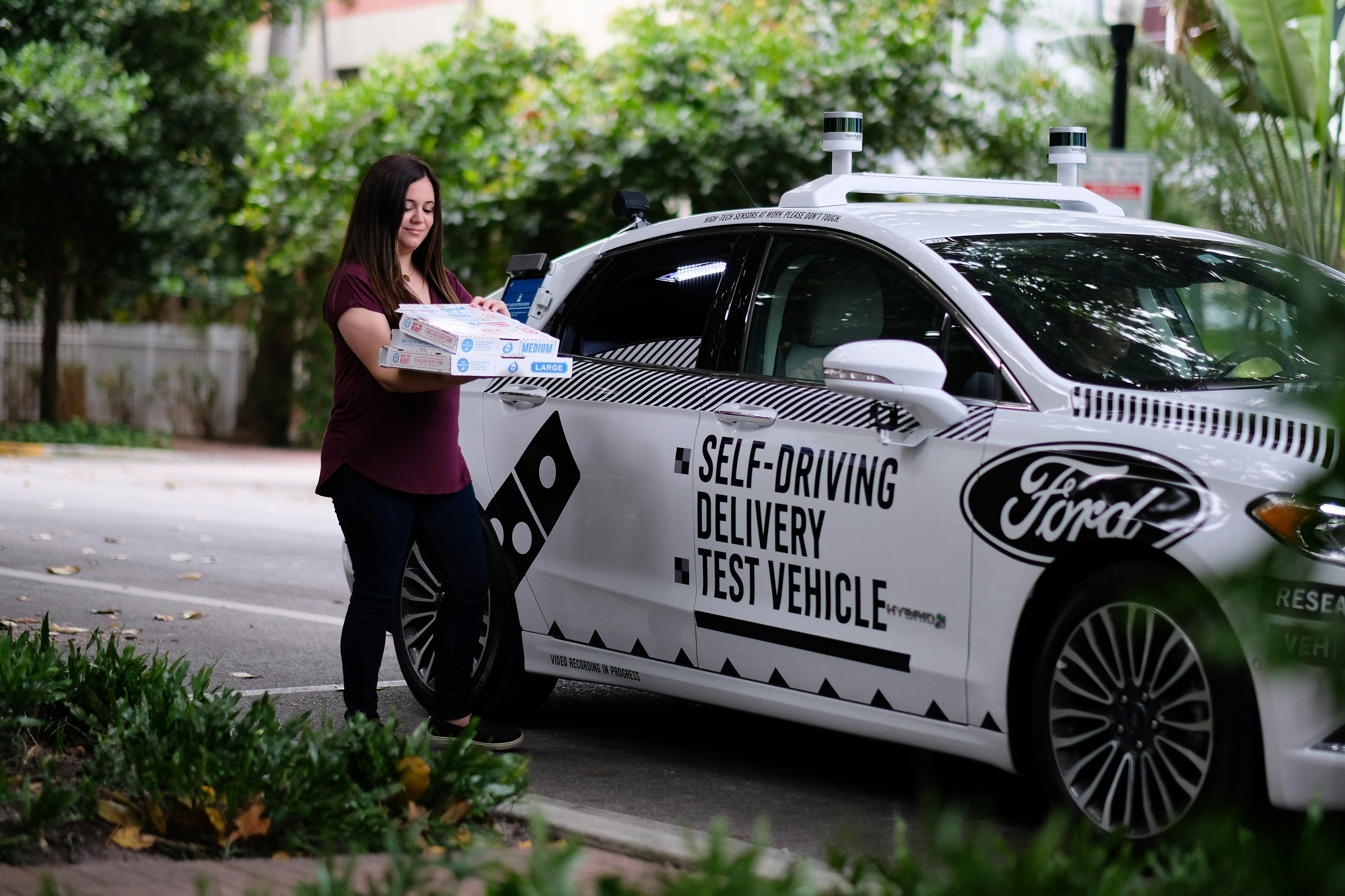 Ford Deploying Self-Driving Cars to Deliver Pizza in Miami