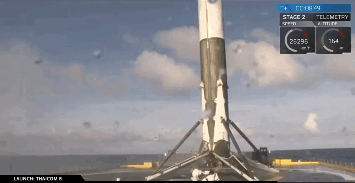 SpaceX Completes Droneship Landing Hat Trick