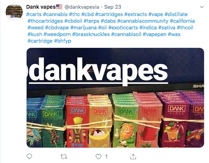 Dank Vapes: CDC reveals brands used by patients with vaping illness