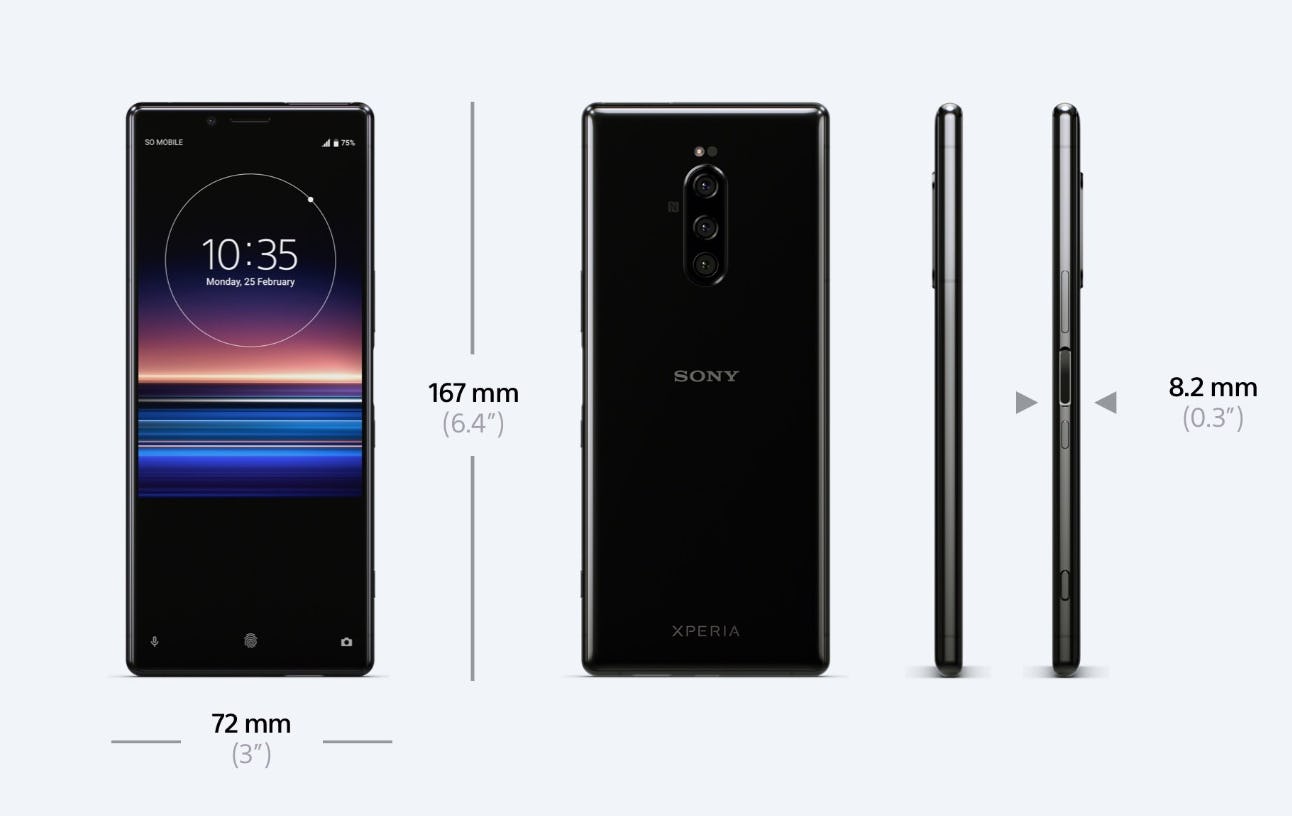 Sony Xperia 1: The World's First 4K OLED Smartphone Debuts at MWC 2019
