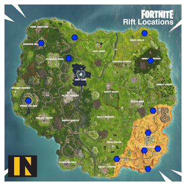 'Fortnite' Rift Locations: Season 6 Map Shows Where All the Portals Are Now