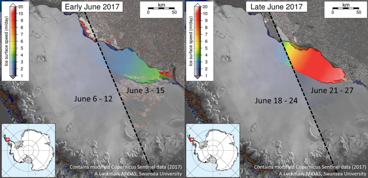 How NASA Tracks This Iceberg Through the Dark Antarctic Night