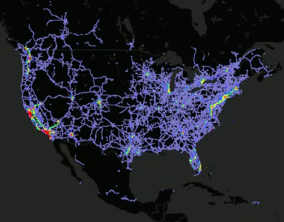Tesla World Map Shows EV Hot Spots in Cities Across the Globe