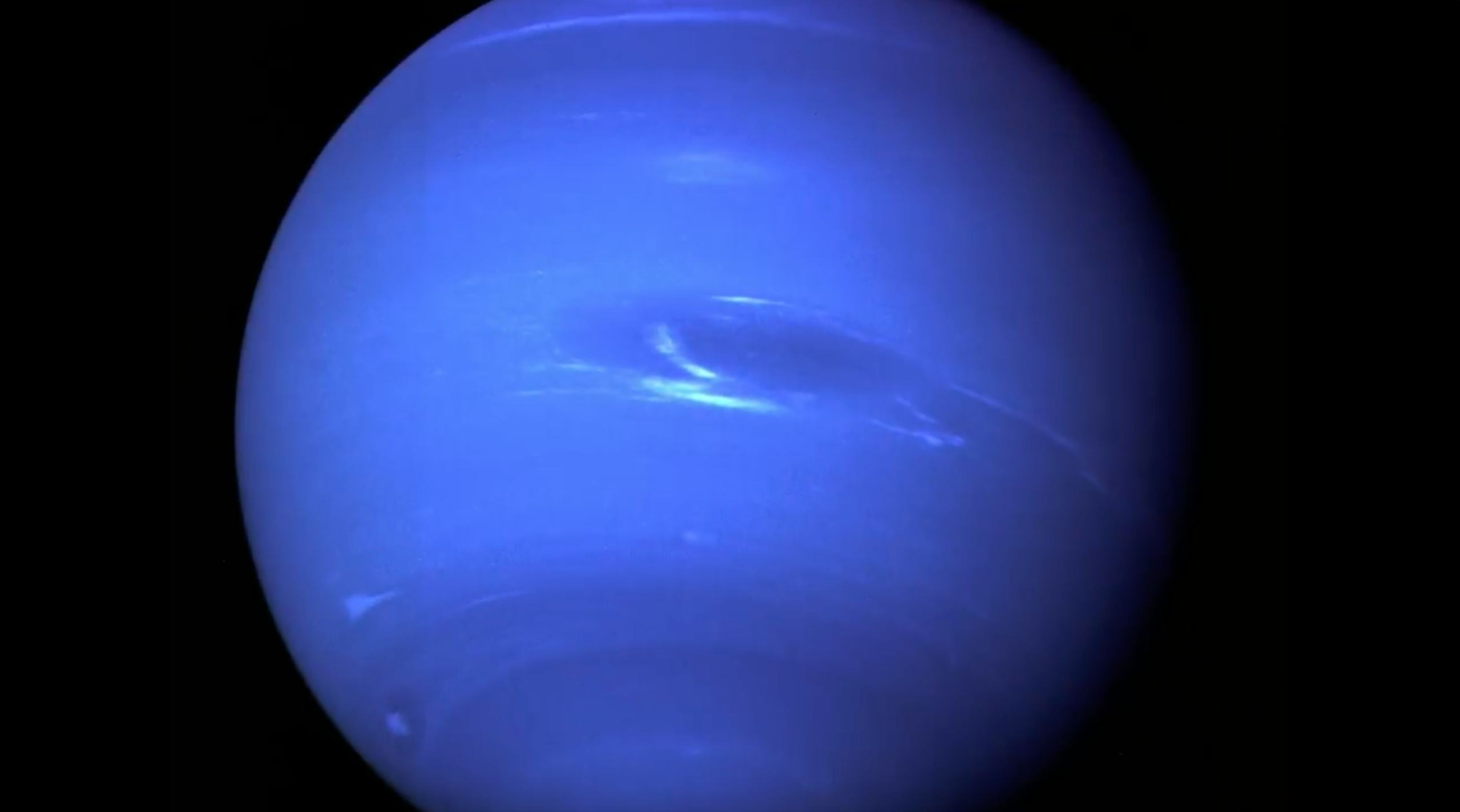 Hubble Captures the Death of a Giant Fart Storm on Neptune