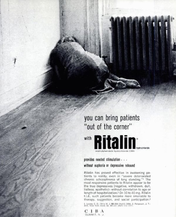 Old Ritalin advertisements show how it's been marketed over 75 years