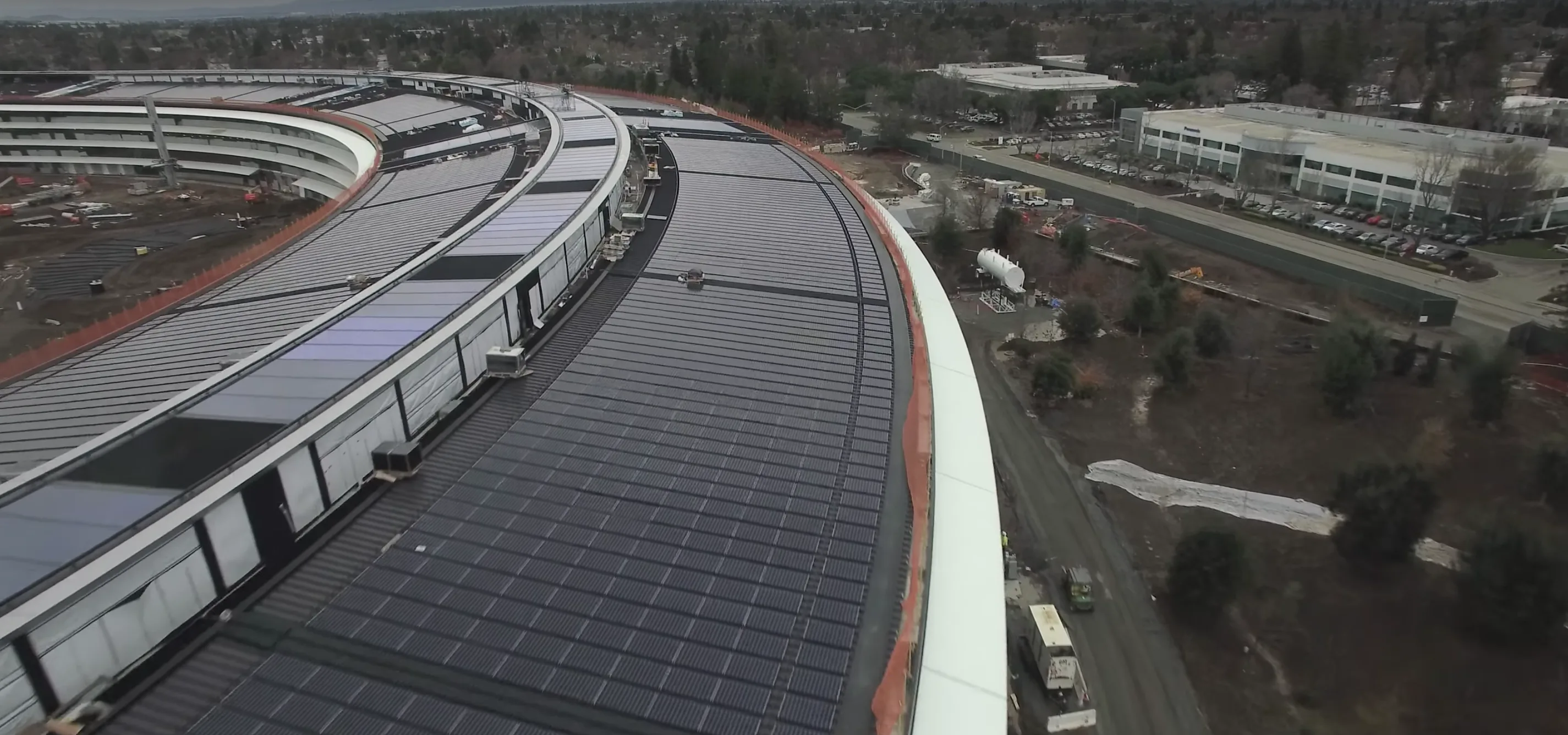 New Drone Footage of Apple's Campus Shows Construction Moving Along