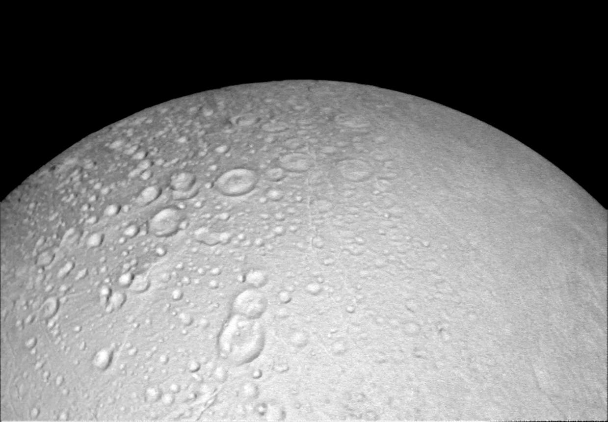 Saturn's Icy Moon Enceladus Photographed by NASA