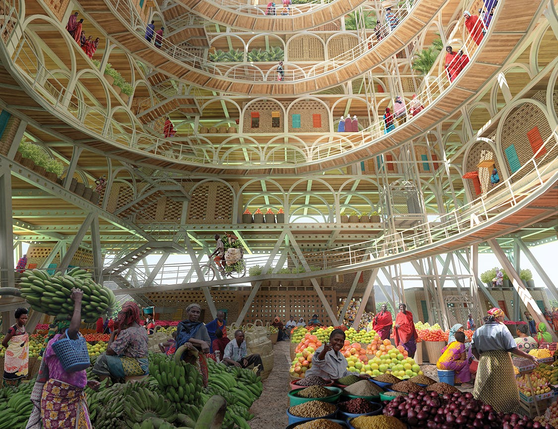 The Skyscraper of the Future Has a Farmers' Market and Drone Floor